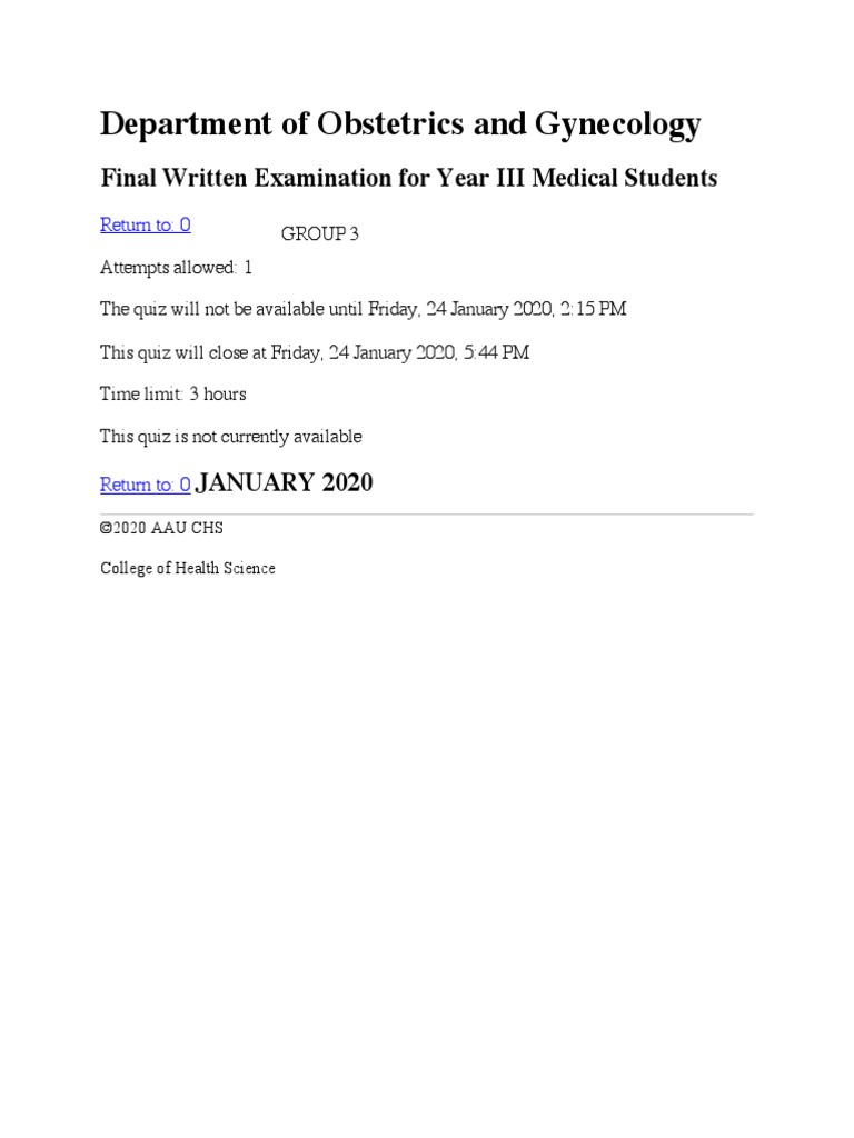 C1 Ob-Gyn-2020 | Download Free PDF | Childbirth | Pregnancy