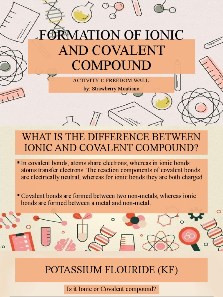 Formation of Ionic and Covalent Compound | PDF