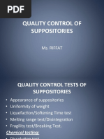 Suppositories (Assay of Active, Liquefaction, Breaking Test) | PDF ...