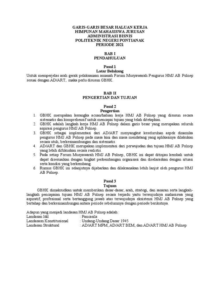 GBHK HMJ Ab | PDF | Karier & Perkembangan | Bisnis