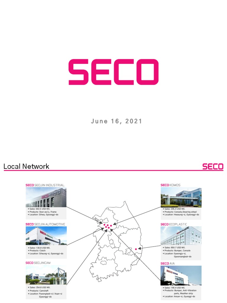 (SECO) Company Profile (210616) | PDF | Transmission (Mechanics ...