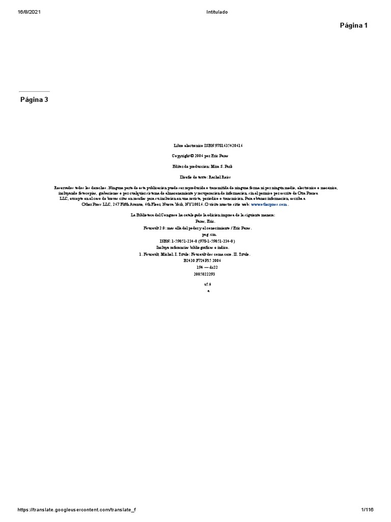 Eric Paras Foucault 2.0 | PDF | Michel Foucault | Conocimiento