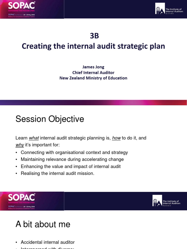 3b Creating The Internal Audit Strategic Plan (James Jong) Handout ...