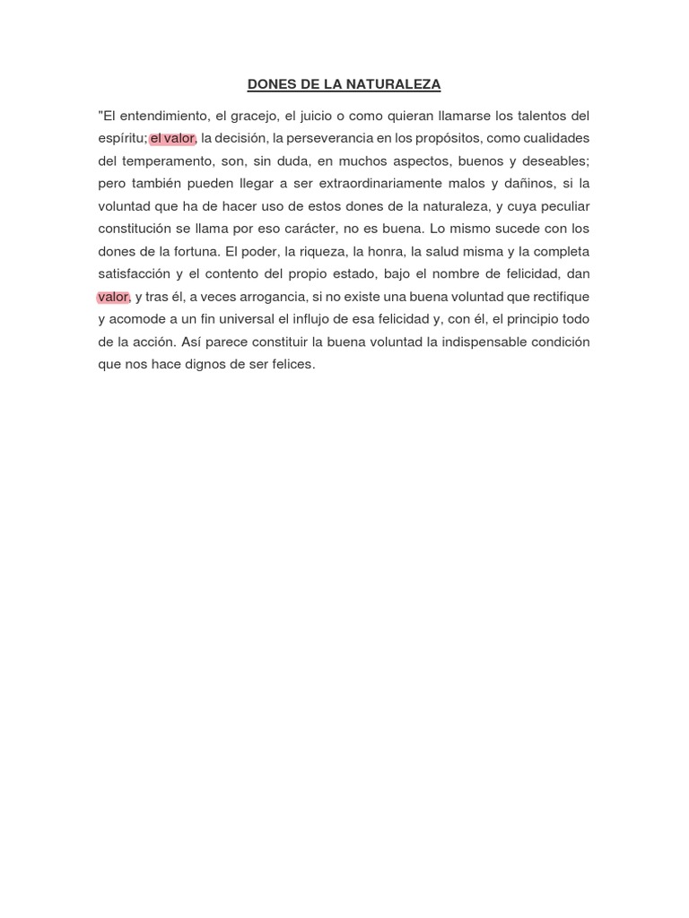 Dones de La Naturaleza | PDF