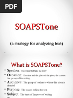 SOAPSTone Analysis Chart | PDF | Language Arts & Discipline | General ...