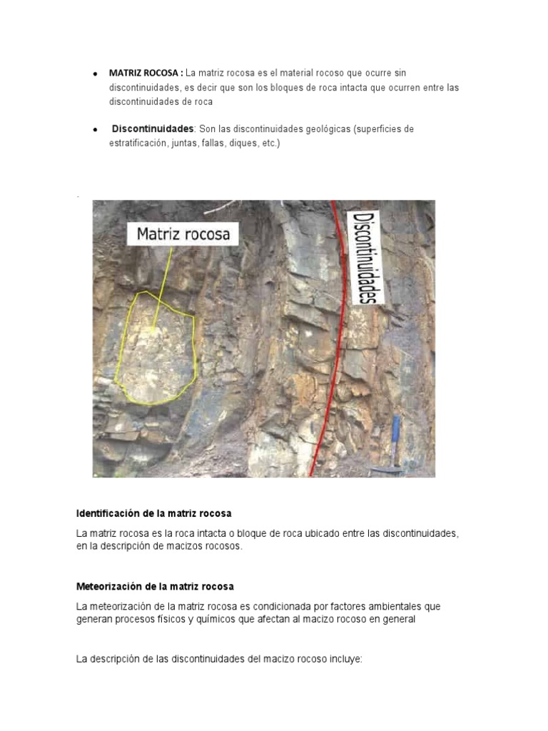 MATRIZ ROCOSA Caract | PDF