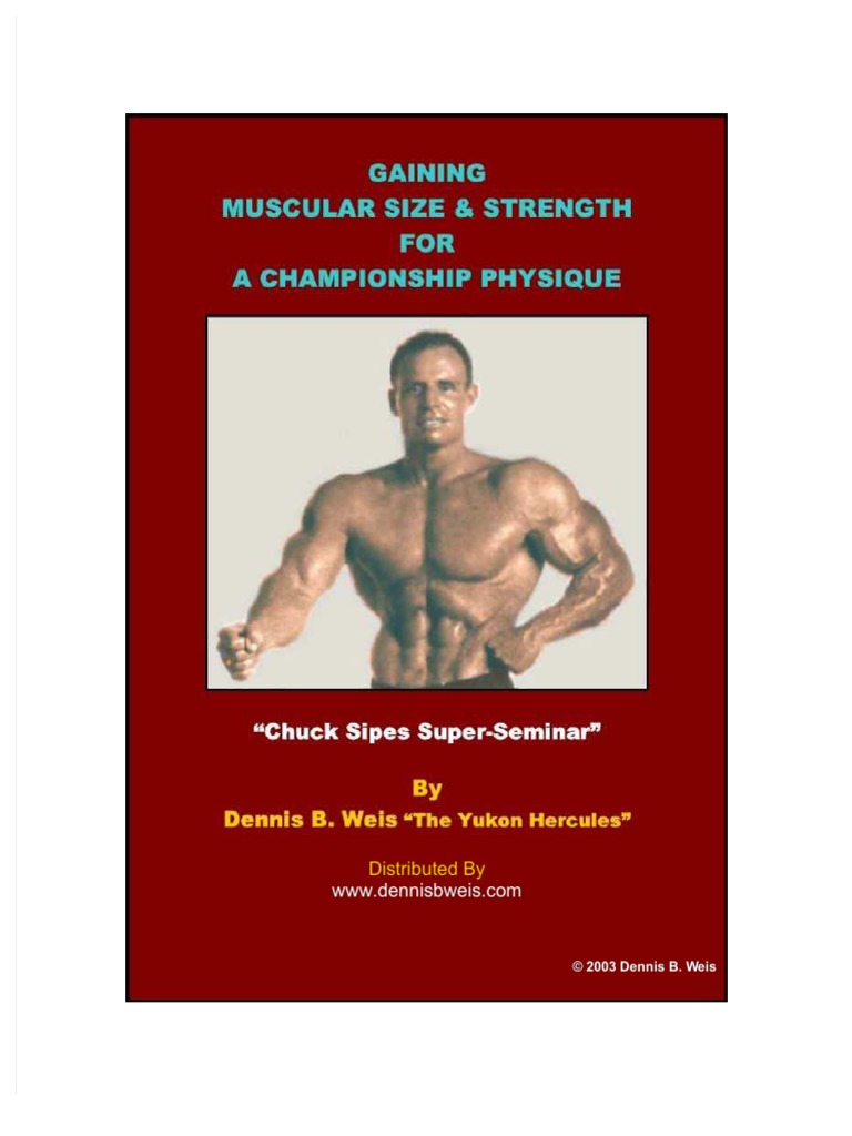 PDF Chuck Sipes Super Seminar DL | PDF | Strength Training | Physical ...