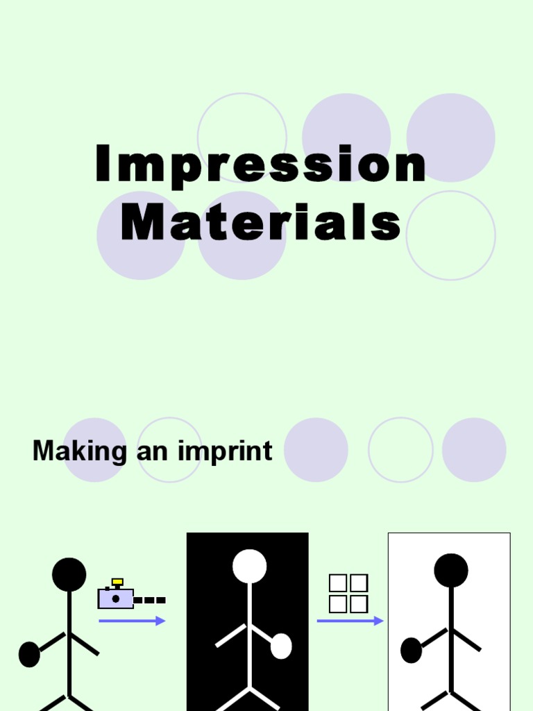 Dental Impression Materials Guide | PDF | Physical Sciences | Materials