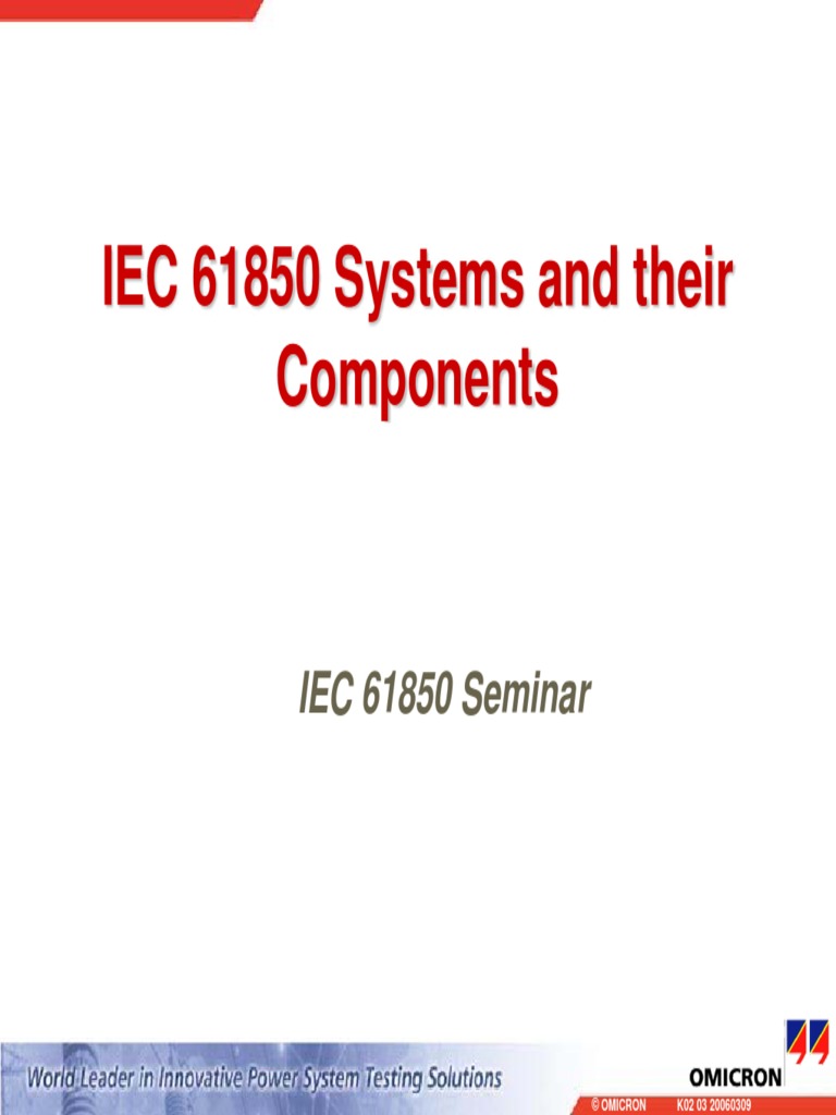 IEC 61850 Systems and Their Components | PDF | Object (Computer Science ...