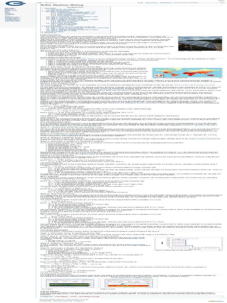 Solar System Sizing - Open Electrical | PDF | Photovoltaic System ...