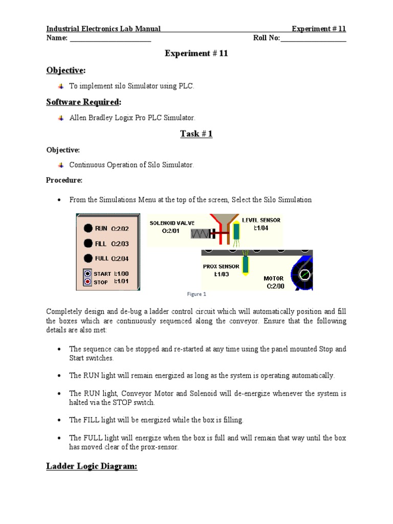 PLC Silo Simulator Guide | PDF | Programmable Logic Controller ...