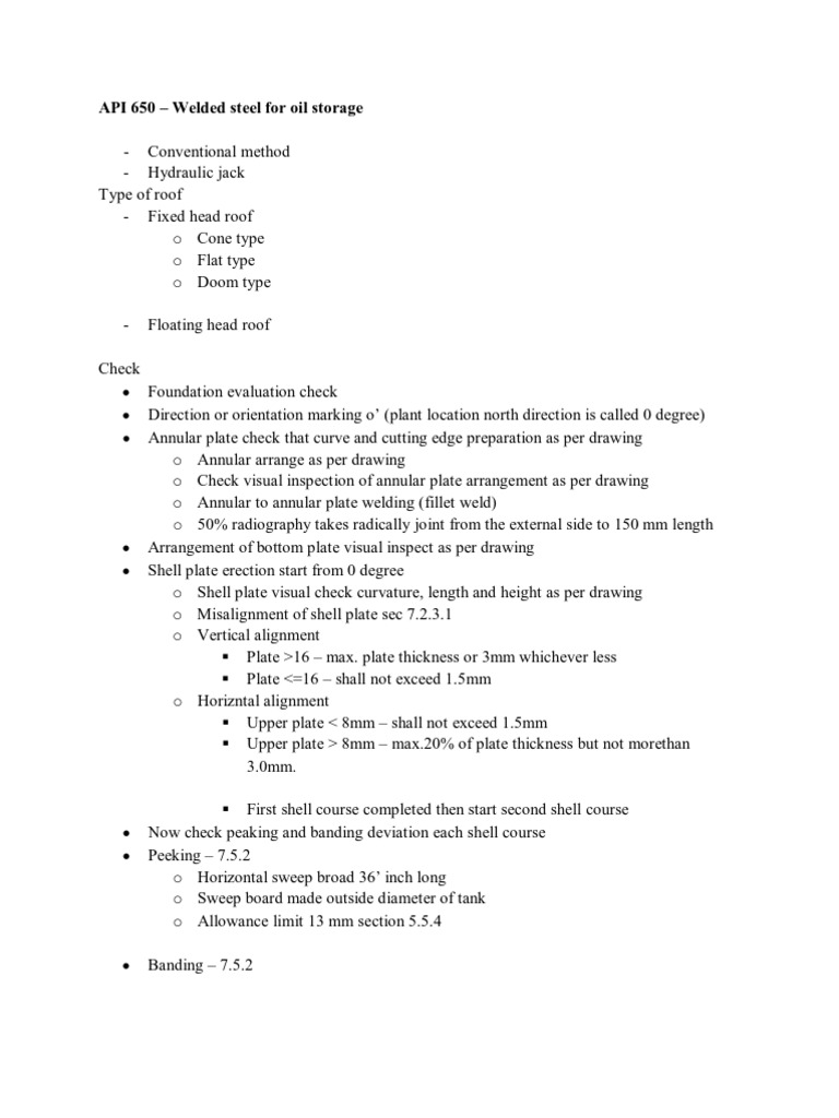Tank Inspection Notes | PDF | Corrosion | Mechanical Engineering