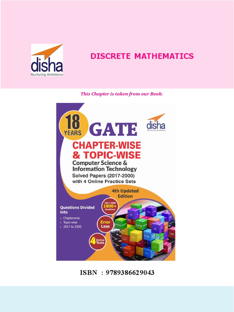 Discrete Mathematics: ISBN: 9789386629043 | PDF | Set (Mathematics ...