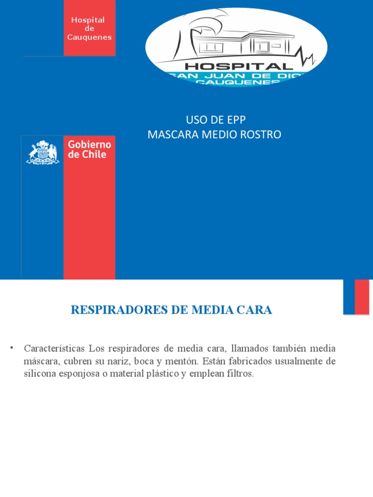 Uso de Epp Mascara Medio Rostro | PDF | Agua | Química
