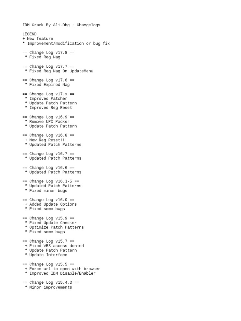 Changelog | PDF | Computer Architecture | Microsoft Windows