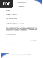 Ejemplo de Circular Interna para Empleados | PDF | Negocios