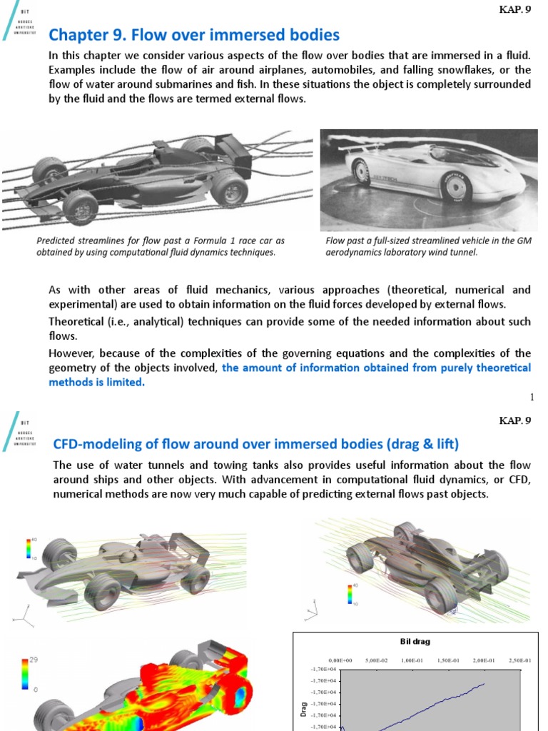 CFD-modeling of flow around immersed bodies (drag & lift | PDF ...