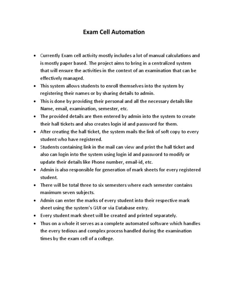 Exam Cell Automation | PDF | Microsoft Windows | Windows 7