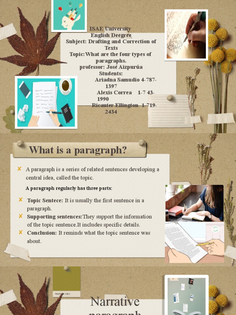 Types of Paragraph | PDF | Writing | Cognition