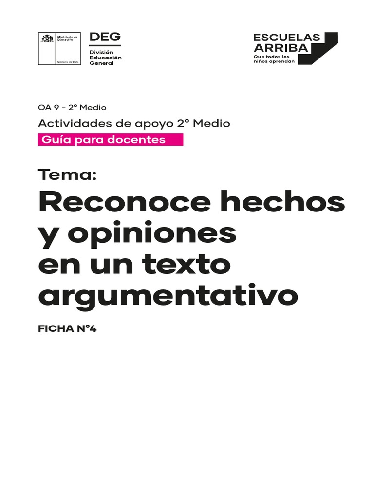 Hecho Opinion Ministerio Docente | PDF | Nicotina | Aprendizaje