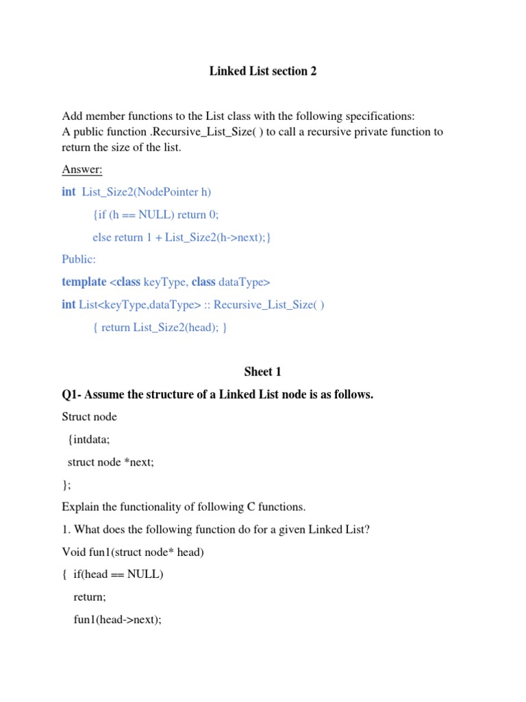 Linked List Section2 Pdf Pointer Computer Programming Subroutine 5232