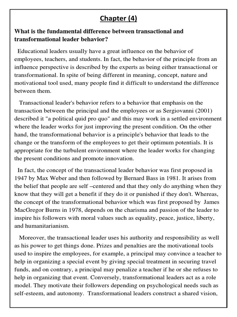 Chapter (4) : What Is The Fundamental Difference Between Transactional ...