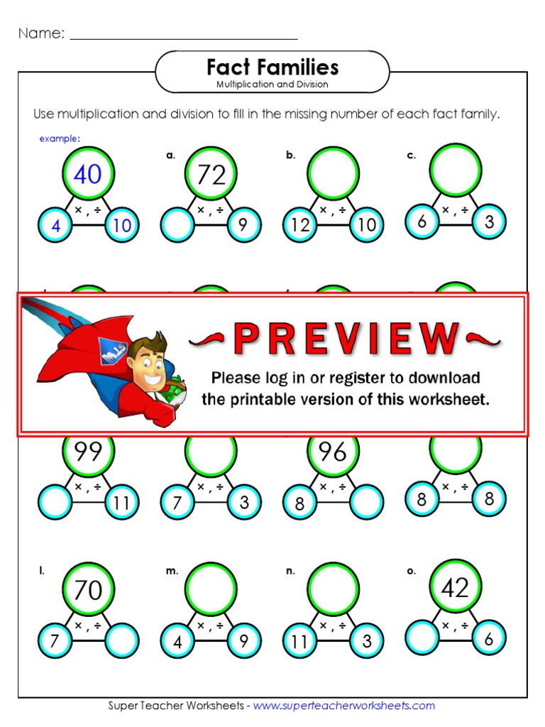 Number Bonds Multiplication Division 2 | PDF
