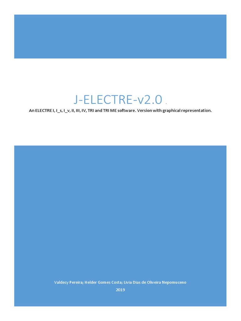 J-Electre-v2.0-User Guide | PDF | Matrix (Mathematics) | Spreadsheet