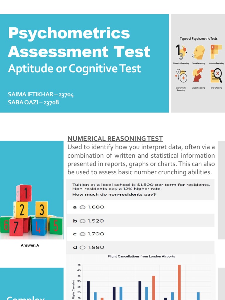 Psychometrics Assessment Test: Aptitude or Cognitive Test | PDF ...