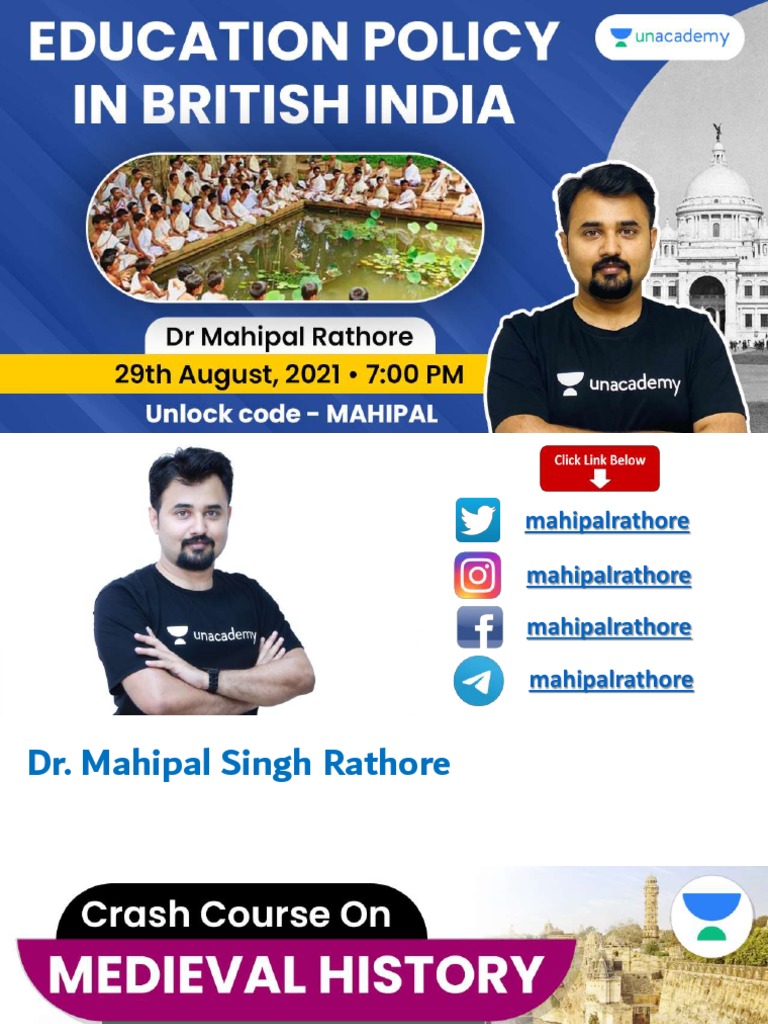 Education Policy of British India | PDF | British Raj | Schools