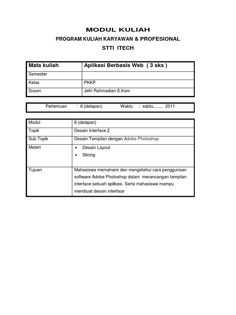 8 Desain Interface Dengan Photoshop | PDF