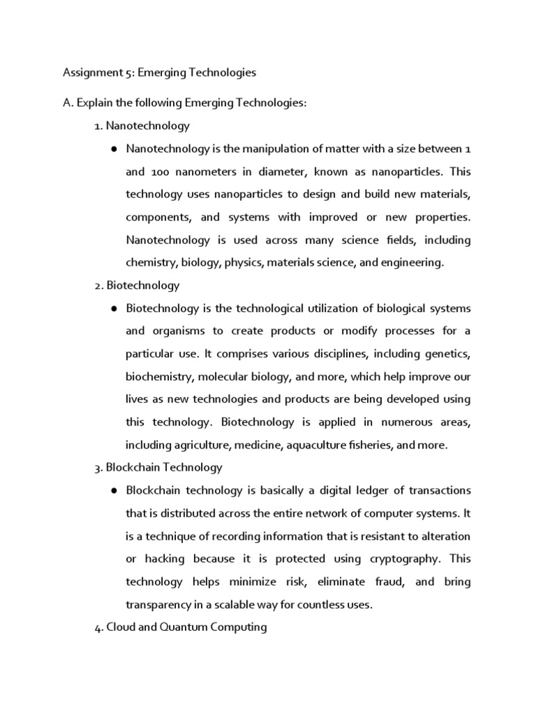 Assignment 5 Emerging Technologies | PDF | Computer Vision | Computing