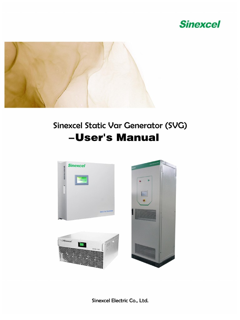 Sinexcel SVG User Manual | PDF | Electromagnetic Compatibility ...