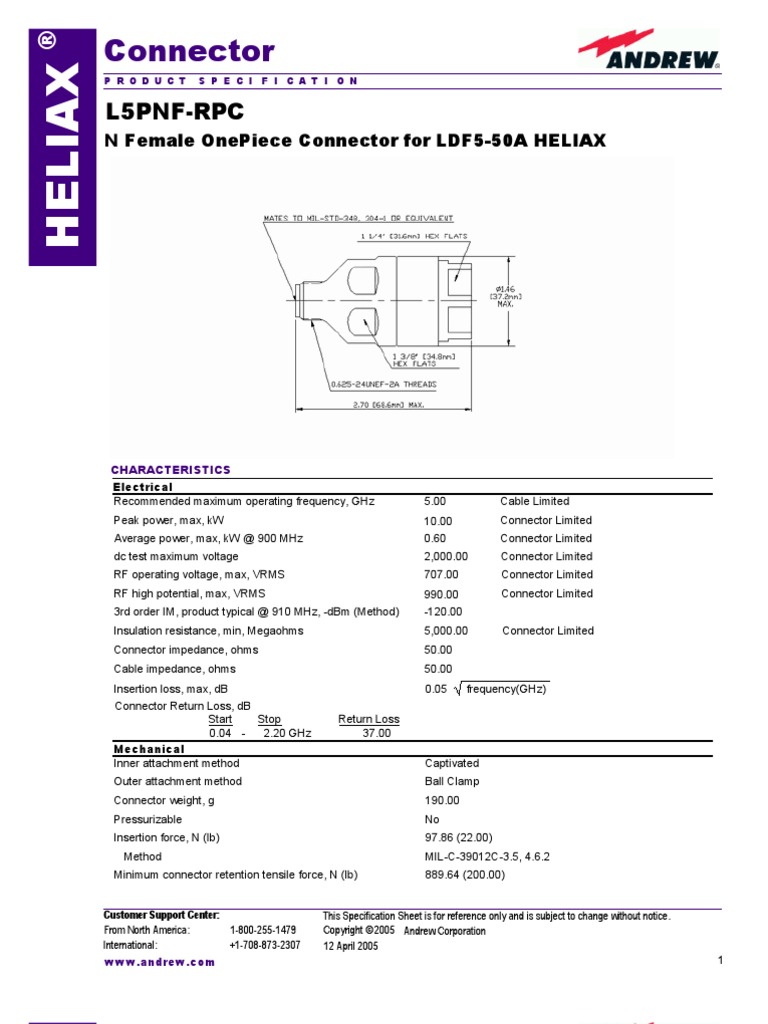 L5PNF | PDF | Electrical Connector | Silicone