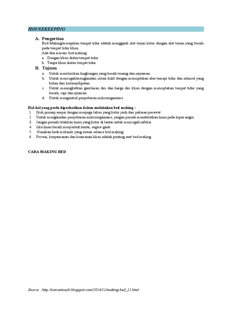 Modul Housekeeping | PDF