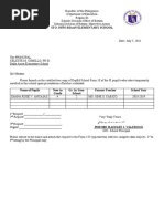 Form 137 Request Letter | PDF