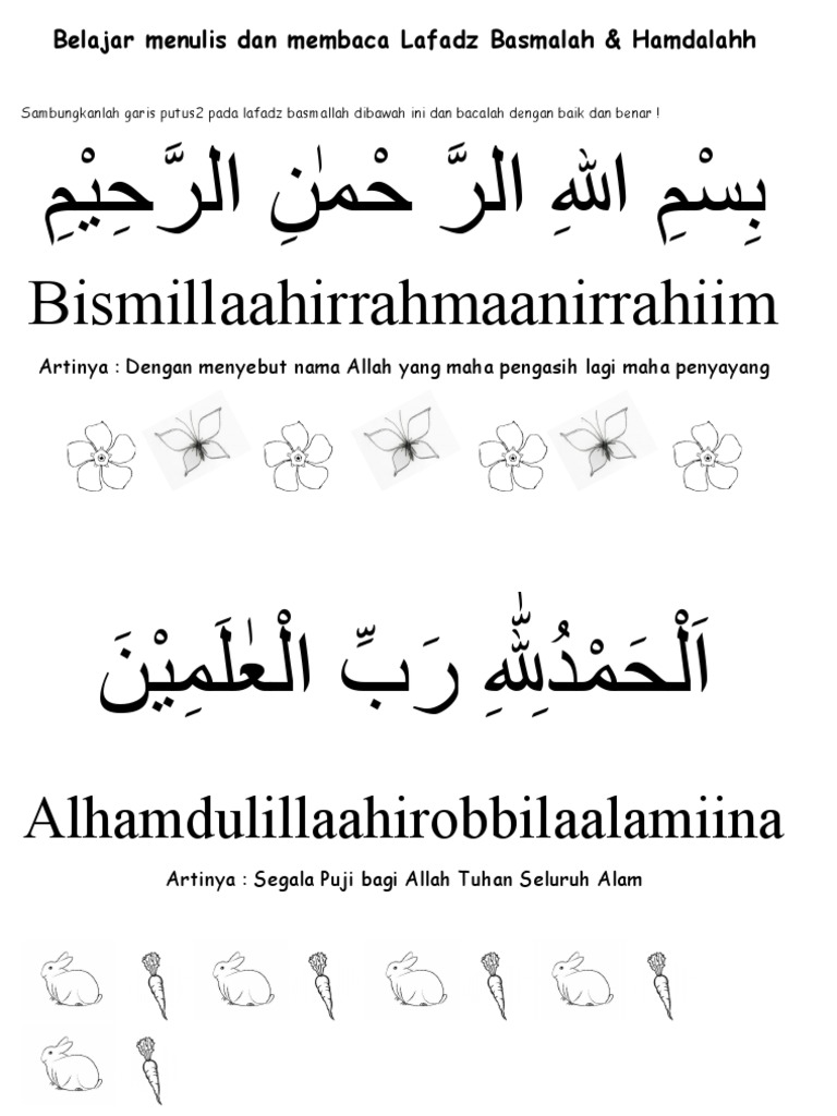 Latihan Basmalah Garis Putus2 | PDF