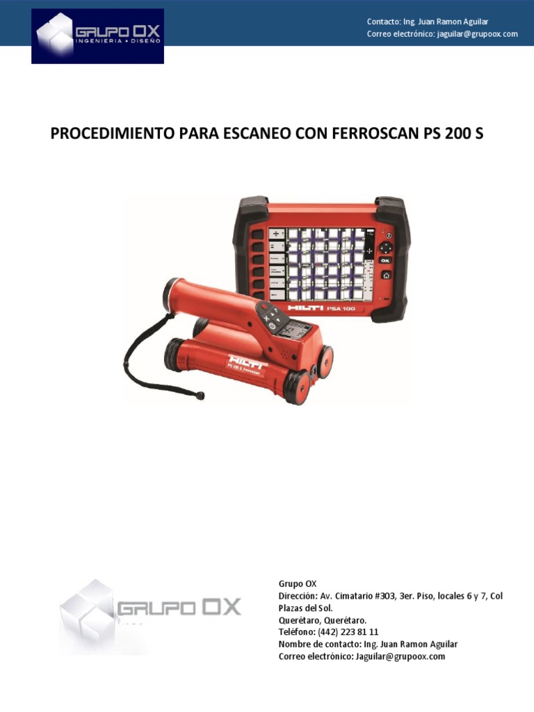 Procedimiento Ferroscan PS 200 S | PDF