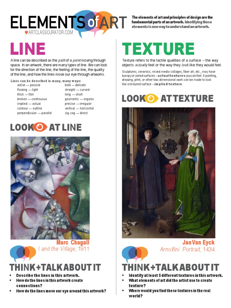 Art Class Curator Elements and Principles Printable Pack | PDF ...