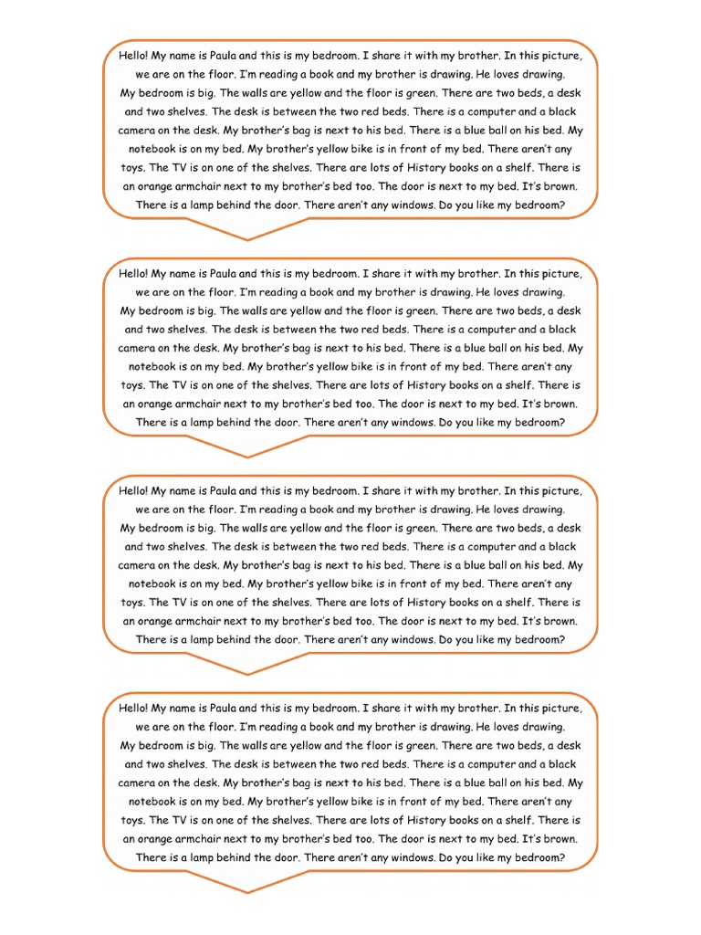READING COMPREHENSION / DRAW - There Is, Are, Prepositions of Place | PDF