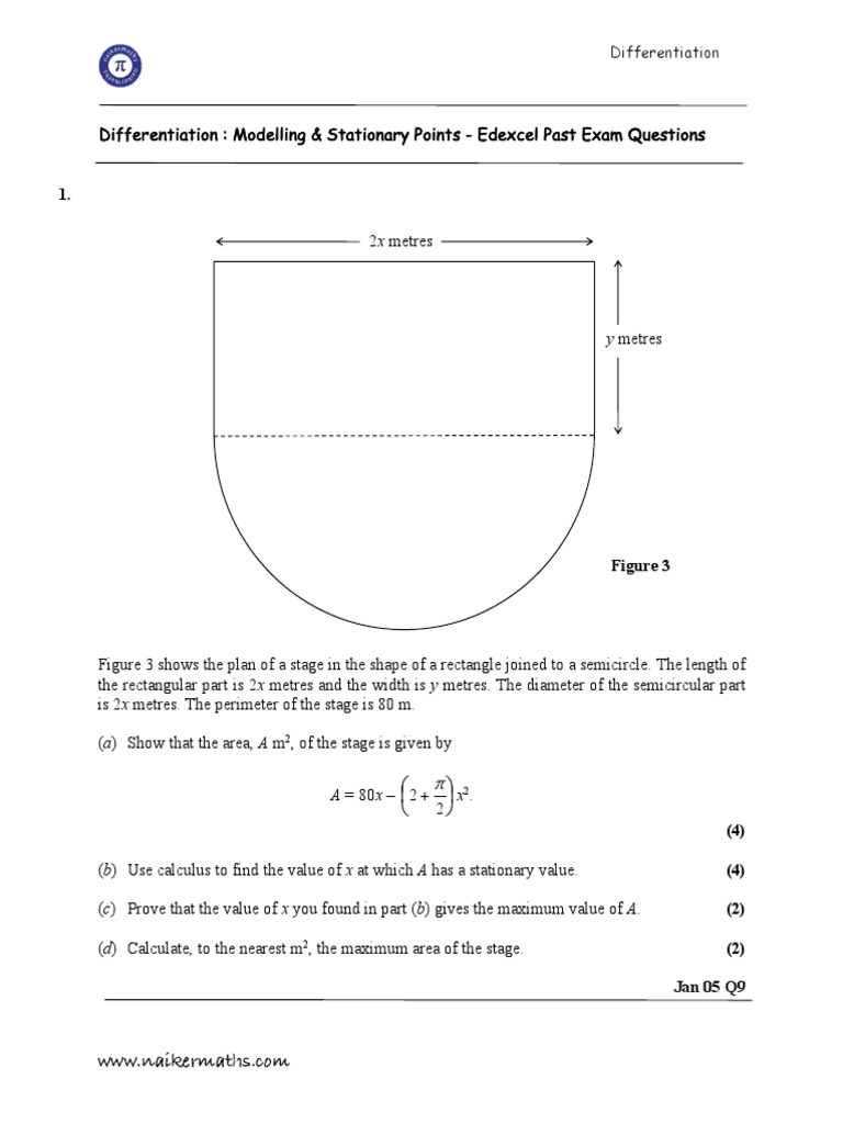 Modelling With Differentiation | PDF | Area | Volume