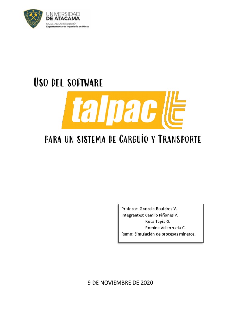 Trabajo Talpac Final | PDF | Simulación | Software