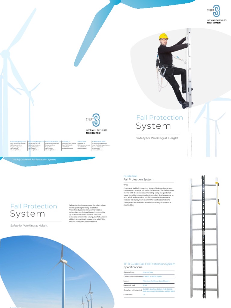 3S Lift Fall Protection System | PDF | Rope | Manufactured Goods