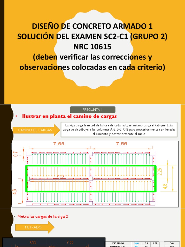 Solución - SC2-C1 - NRC 10615 | PDF | Materiales de construcción | Elementos arquitectónicos