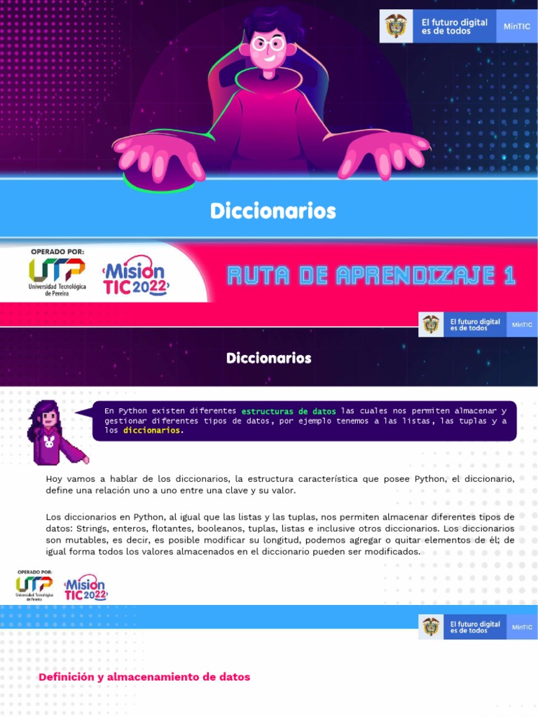 Diccionarios Python | PDF | Python (lenguaje de programación ...