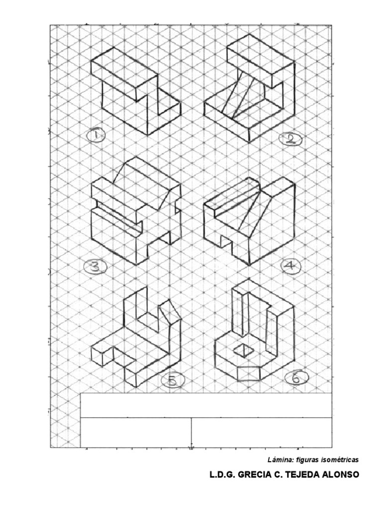 Láminas Isometrico Color y 6 Diferentes | PDF