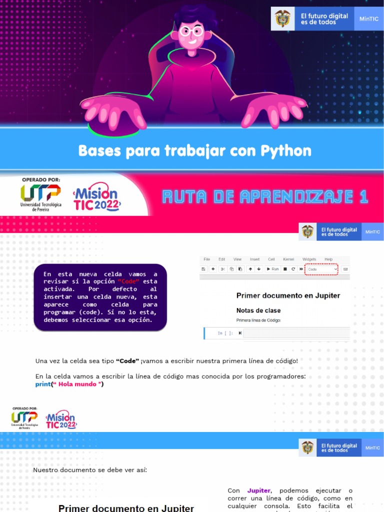 Bases para Trabajar Con Python | PDF | Python (lenguaje de programación ...