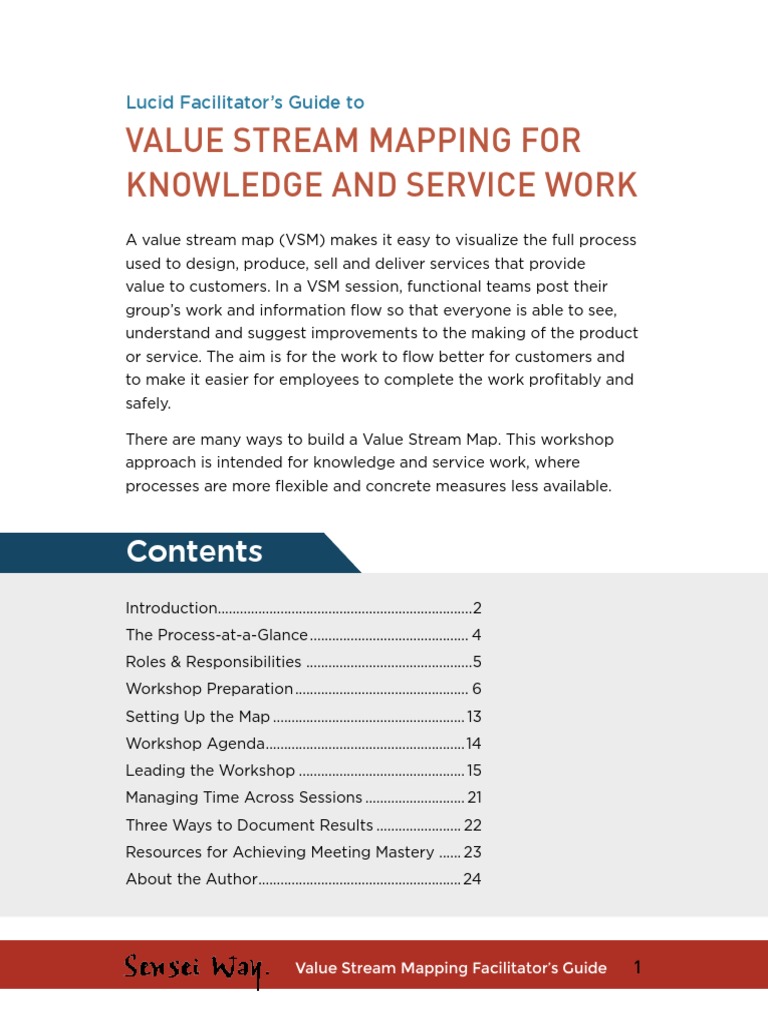 Value Stream Mapping - Facilitator's Guide | PDF | Facilitator | Scope ...