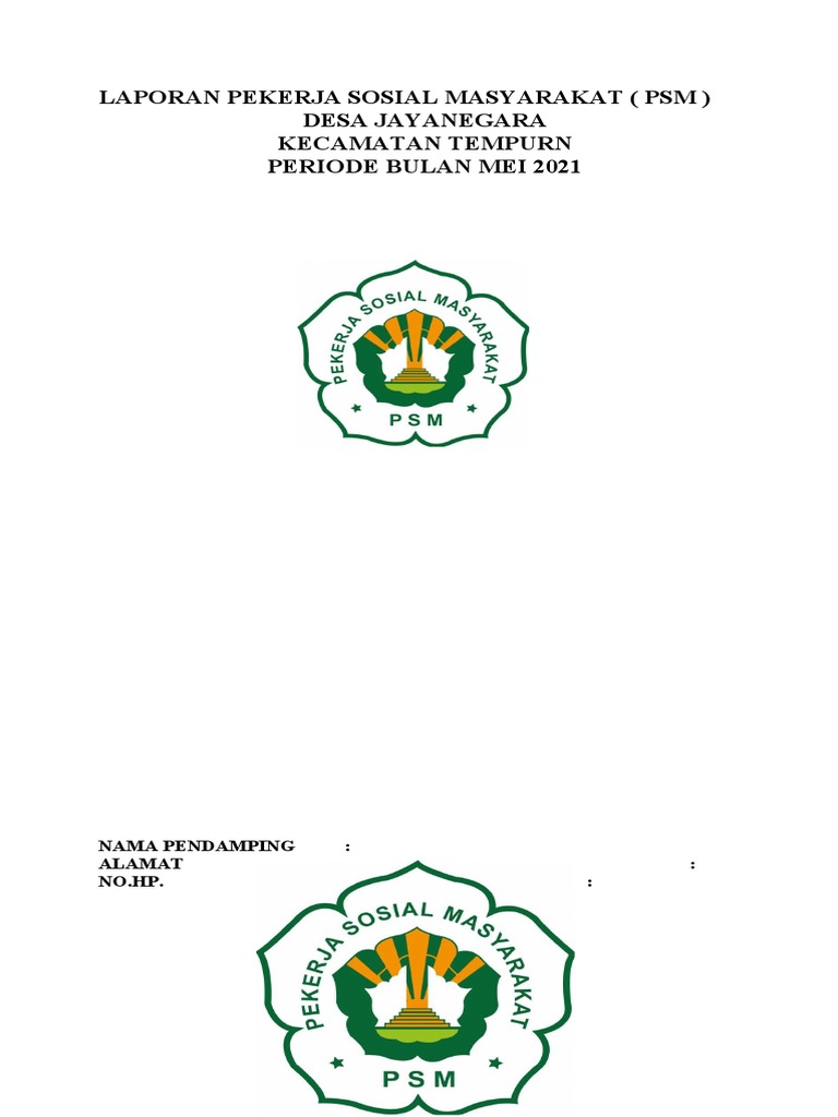 Contoh Laporan PSM | PDF