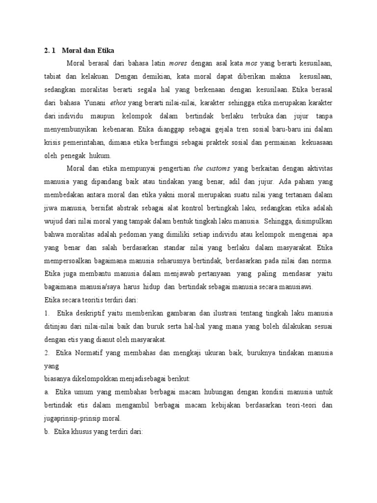 Moral, Etika, dan Hukum: Konsep dan Definisi | PDF | Politik | Filsafat
